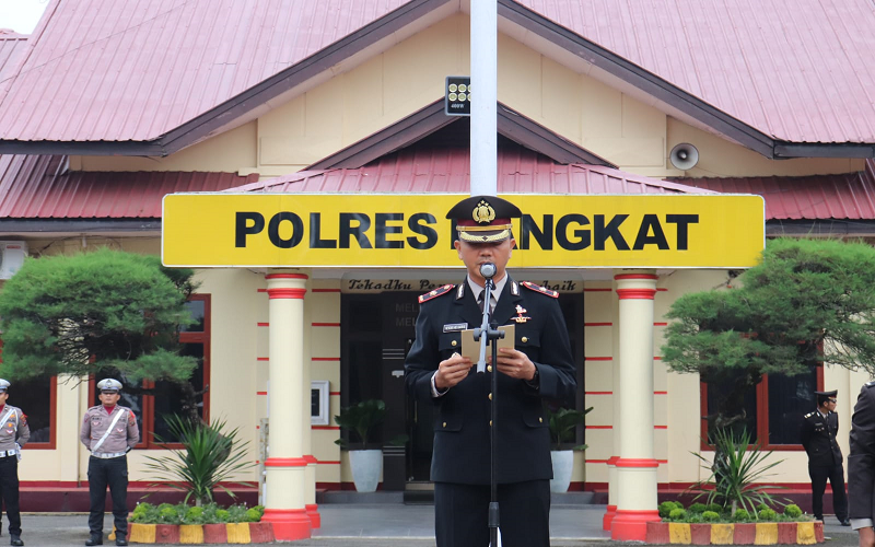 Polres Langkat melaksanakan Upacara Peringatan Hari Sumpah Pemuda Ke ...